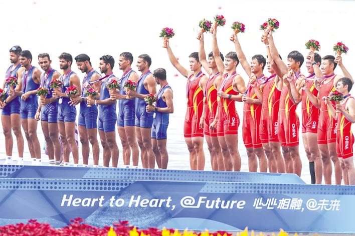 Hubei athletes win three rowing golds on Day 1 at Hangzhou Asiad - The ...